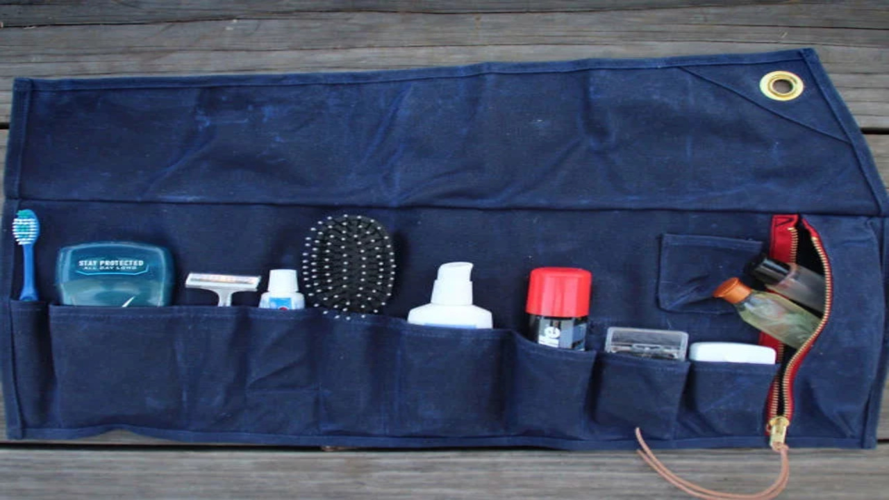 DIY Roll Toiletries Bag - Craft Your Own Delights